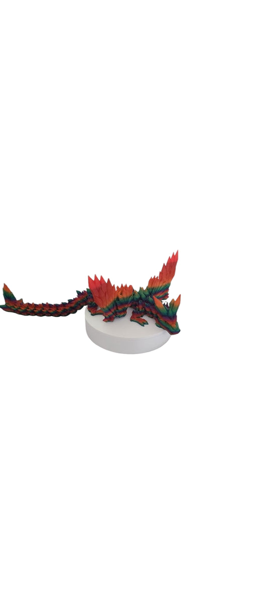 Crystal Winged Dragon XXL | Giant 3D Printed Flexi Dragon | Precision ...
